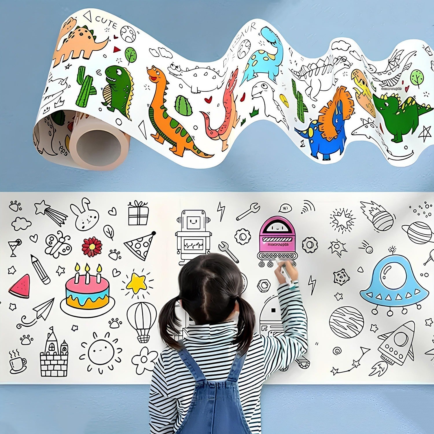 Shop Fun and Educational Coloring Roll for Kids Art and Craft ...